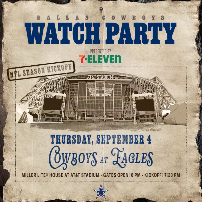 Dallas Cowboys Watch Party | Downtown Dallas, Inc