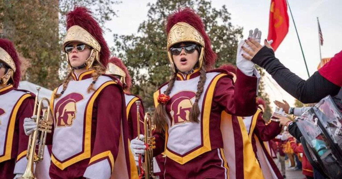 USC Trojan Marching Band in Chicago at Wave Wall Stage