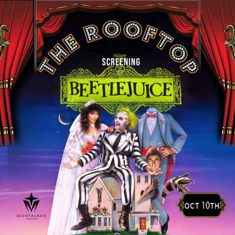 Beetlejuice : Hollywood Glam! Rooftop Cult Classic Screening in