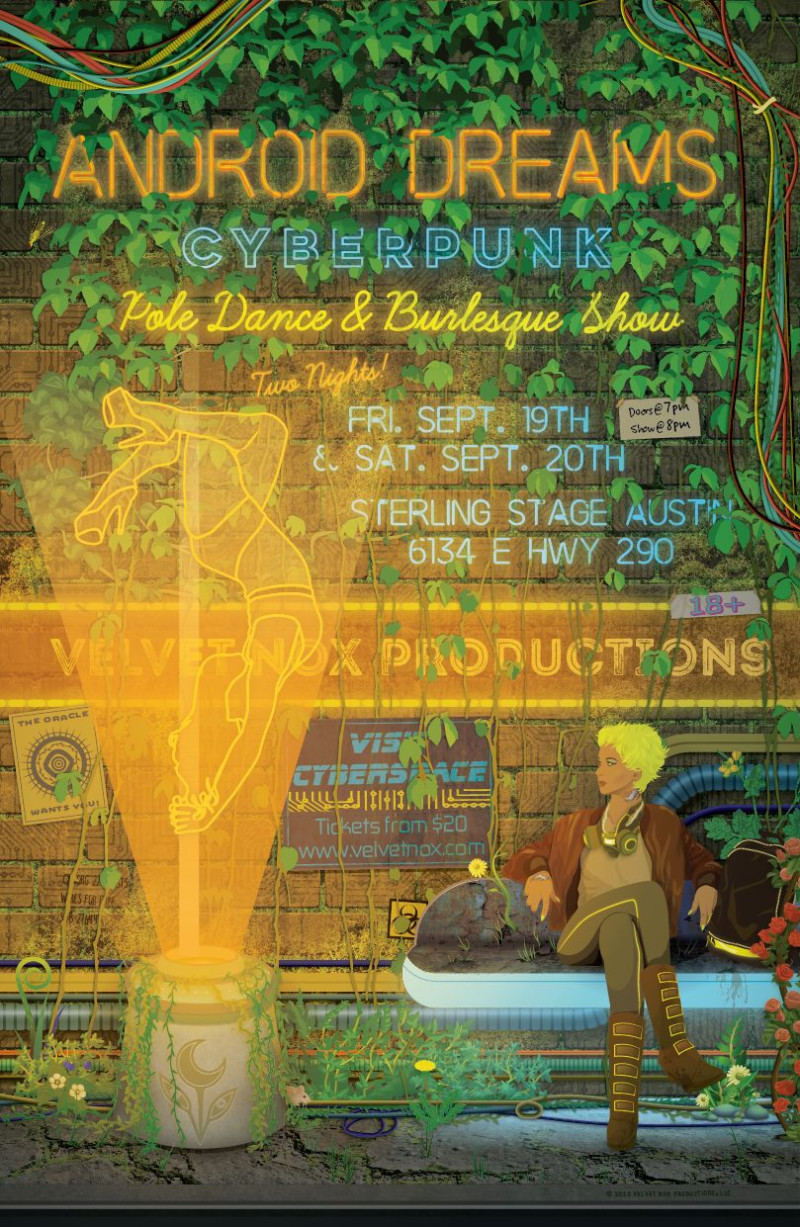 Android Dreams: Cyberpunk Pole Dance and Burlesque in Austin at