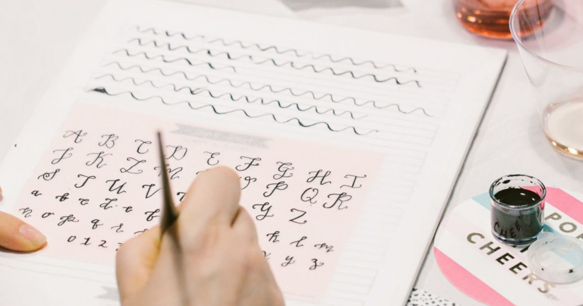 CLASS SERIES: Sip & Script Modern Calligraphy + Place Card
