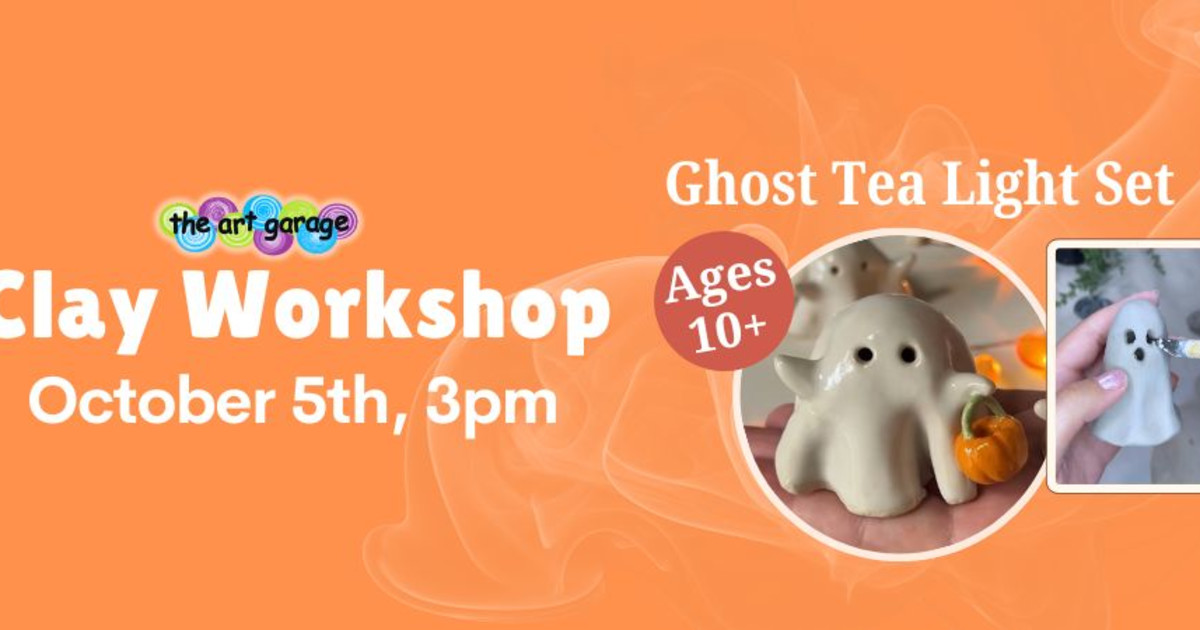 Ghost Tea Light Clay Workshop at Brentwood | Do512 Family