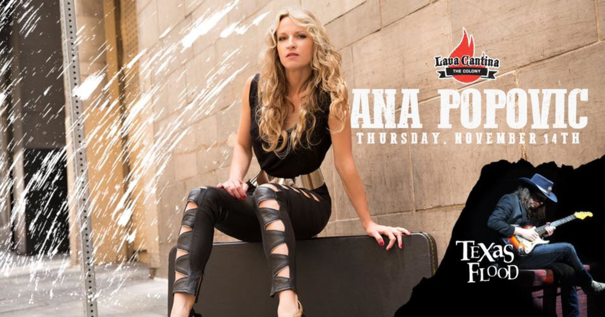 Ana Popovic with a Special Original Set by Texas Flood in The