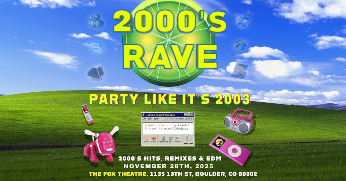 2000's Rave in Boulder at The Fox Theatre