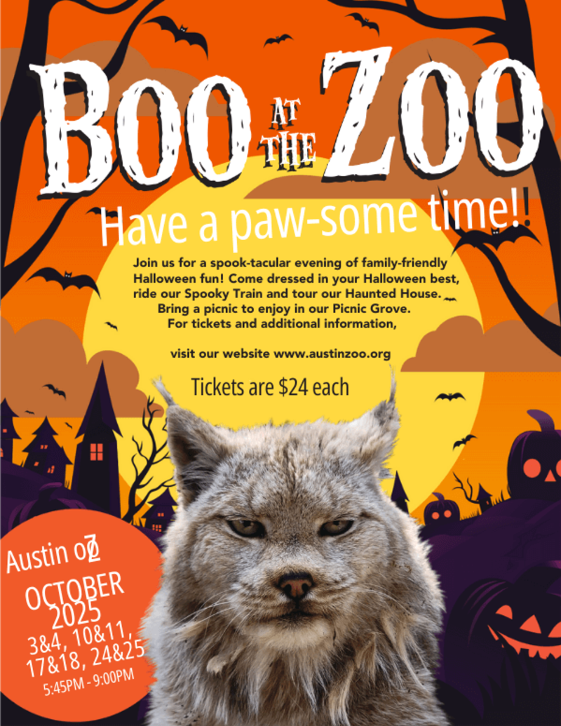 Boo At The Zoo in Austin at Austin Zoo & Animal Sanctuary