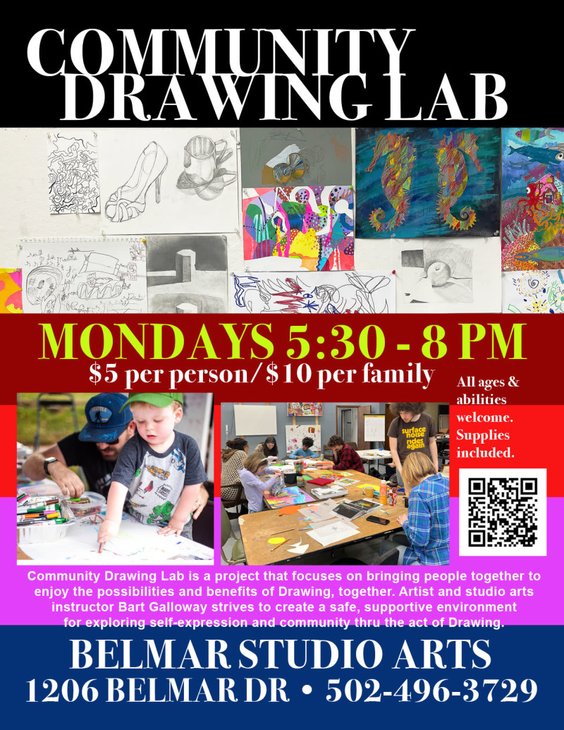 Community Drawing Lab in Louisville at Belmar Studio Arts