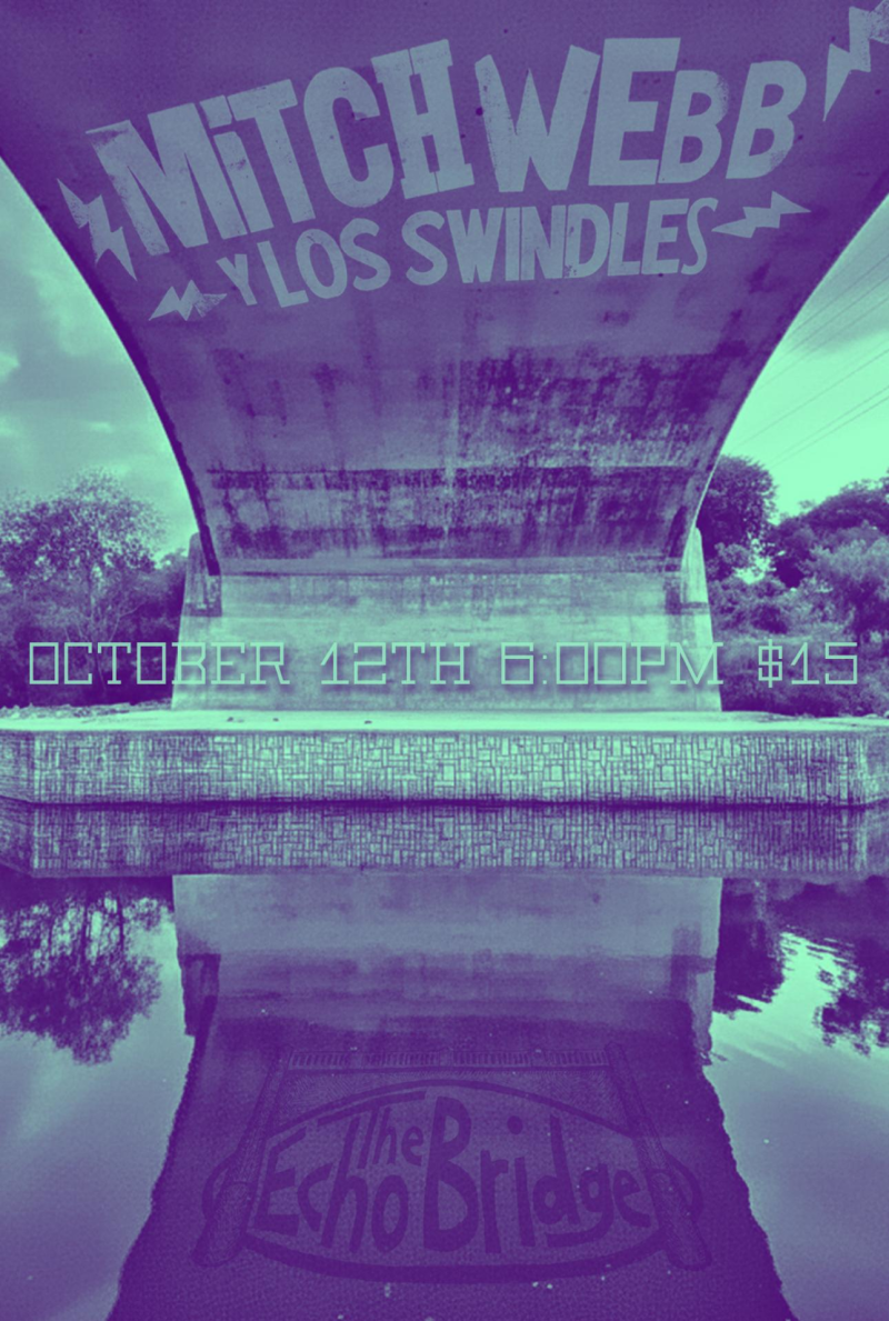 Mitch Webb Y Los Swindles live at The Echo Bridge in San Antonio at
