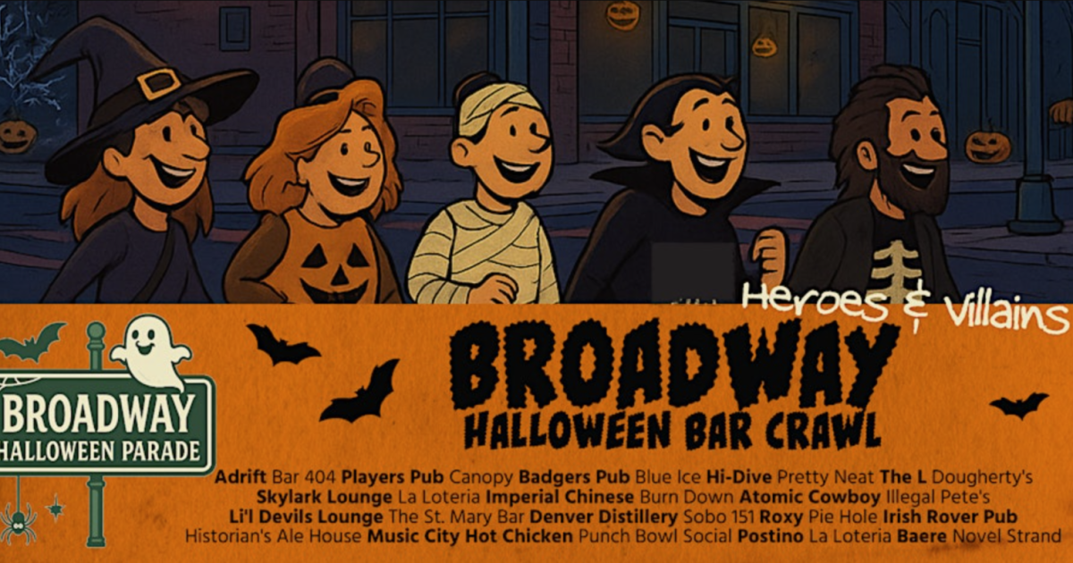 Broadway Halloween Bar Crawl in Denver at South Broadway
