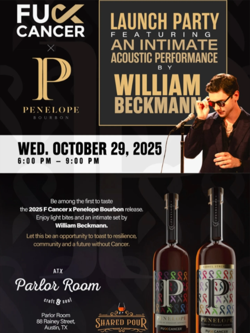 FCancer x Penelope Bourbon Launch Party w/ William Beckmann in