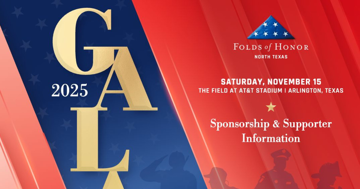 Folds of Honor North Texas 2025 Gala in Arlington at AT&T Stadium