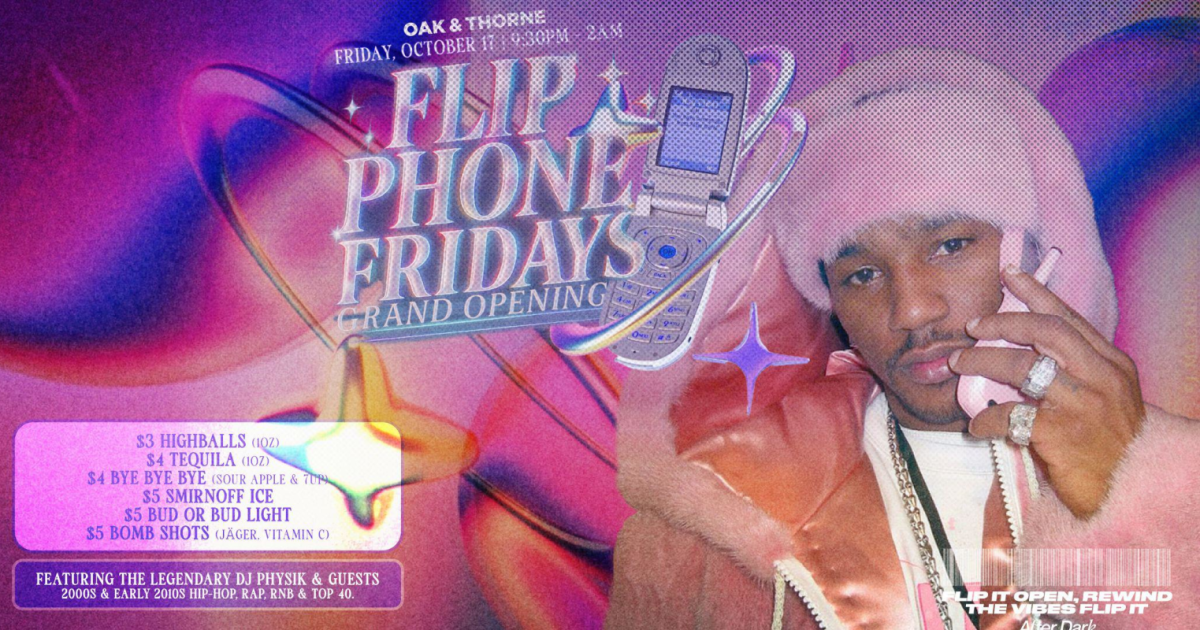 Flip Phone Fridays At Oak & Thorne in Vancouver at Oak & Thorne