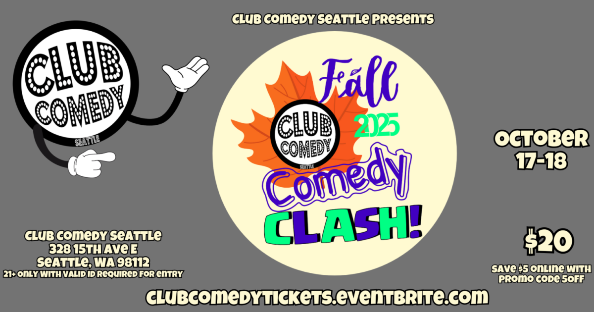 Fall Comedy Clash 2025 at Club Comedy Seattle in Seattle at Club
