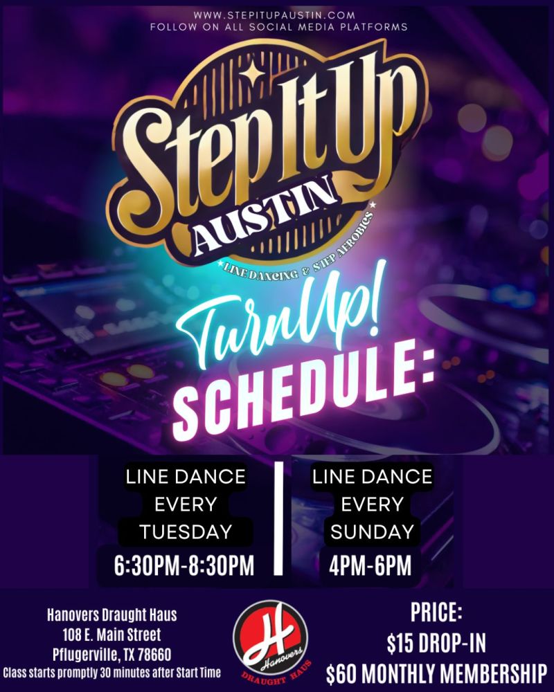 Step It Up ATX: Line Dance Class at Hanovers Pflugerville in