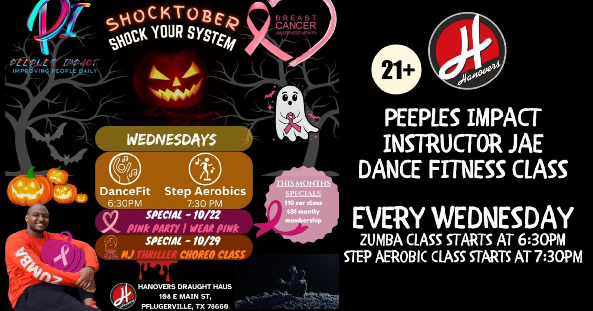 Peeples Impact: Zumba + Step Aerobics Class at Hanovers