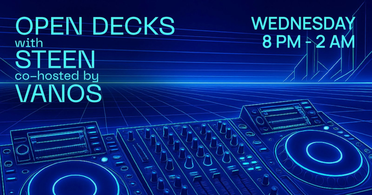 Open Decks w/ Steen and Vanos in Brooklyn at SILO Brooklyn