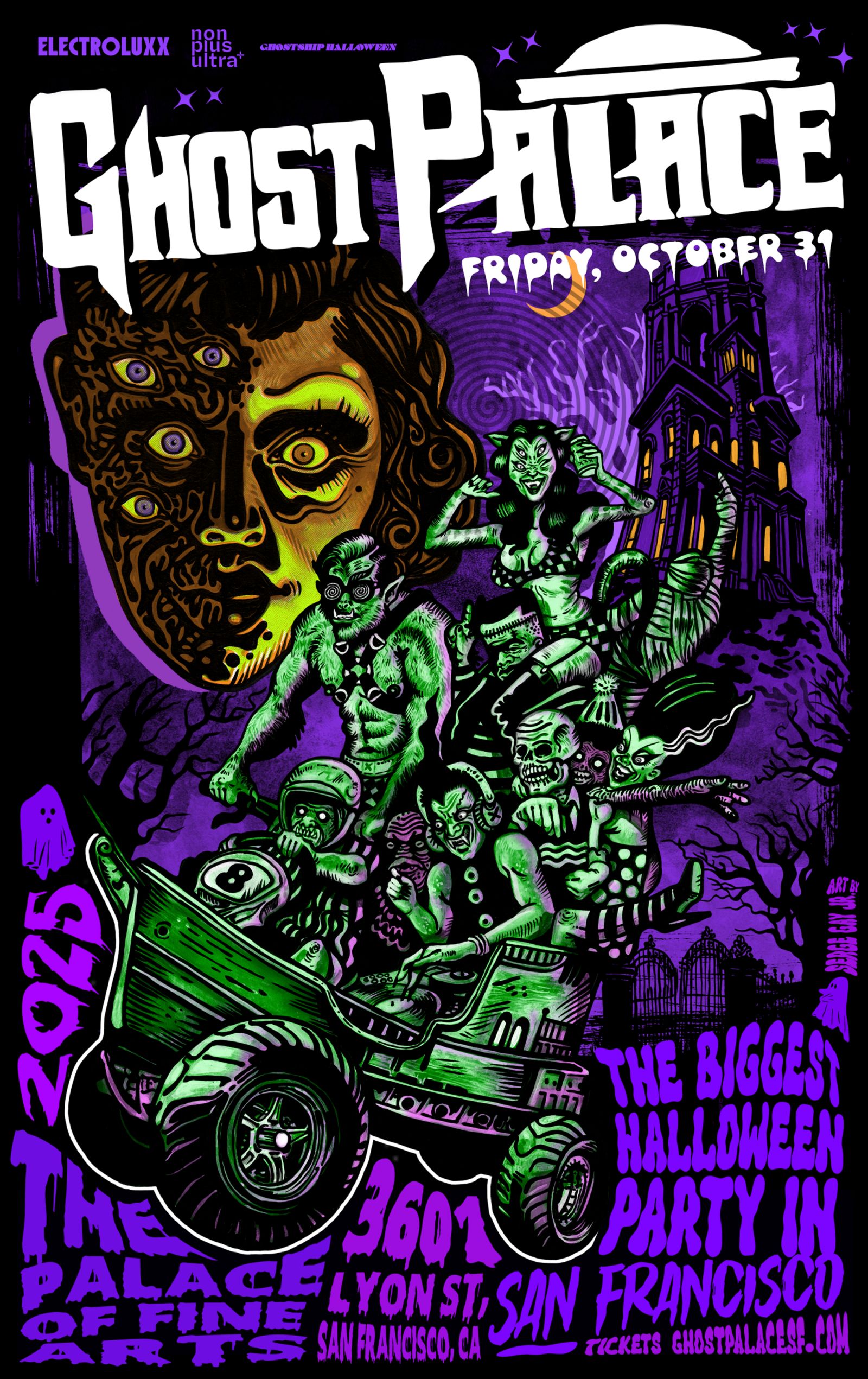 Ghost Palace Halloween Party in San Francisco at Palace of Fine
