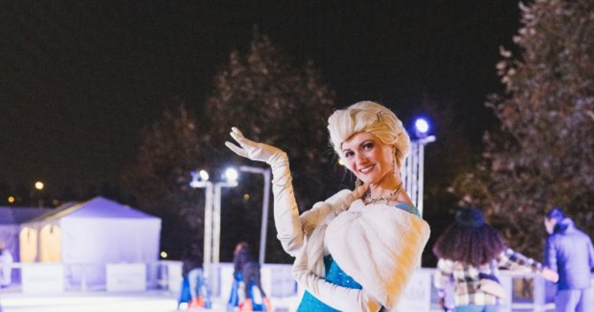 Elsa Character Night at Kristi Yamaguchi Holiday Ice Rink in San