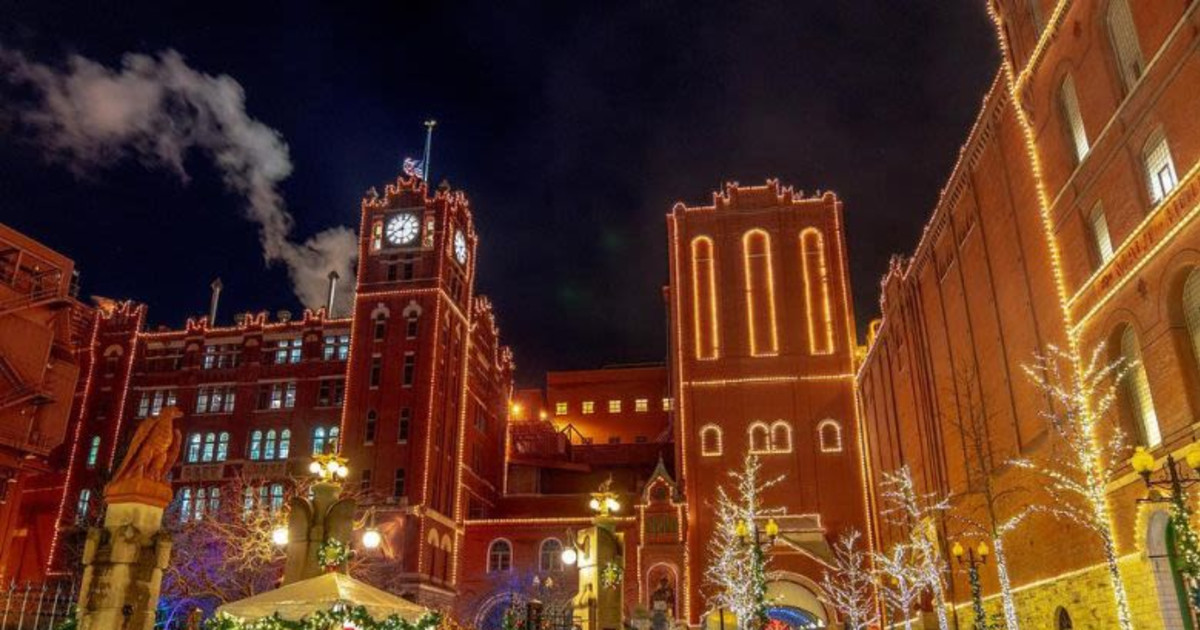 Brewery Lights in St. Louis at Anheuser Busch Brewery
