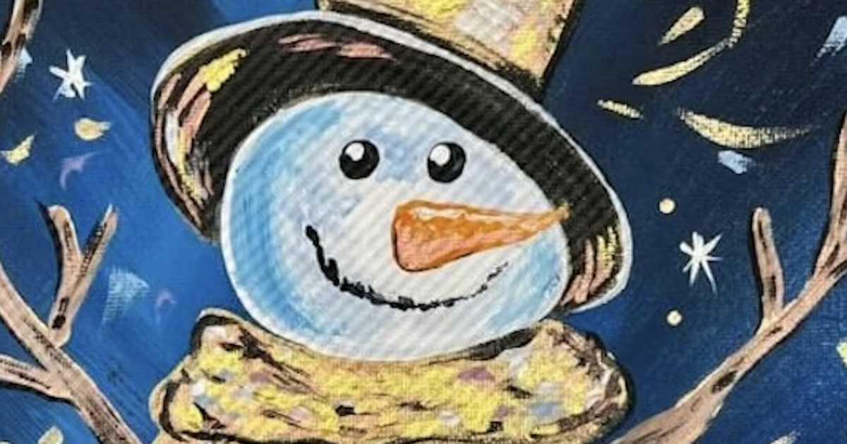 Snowman Paint Party in Louisville at Zanzabar