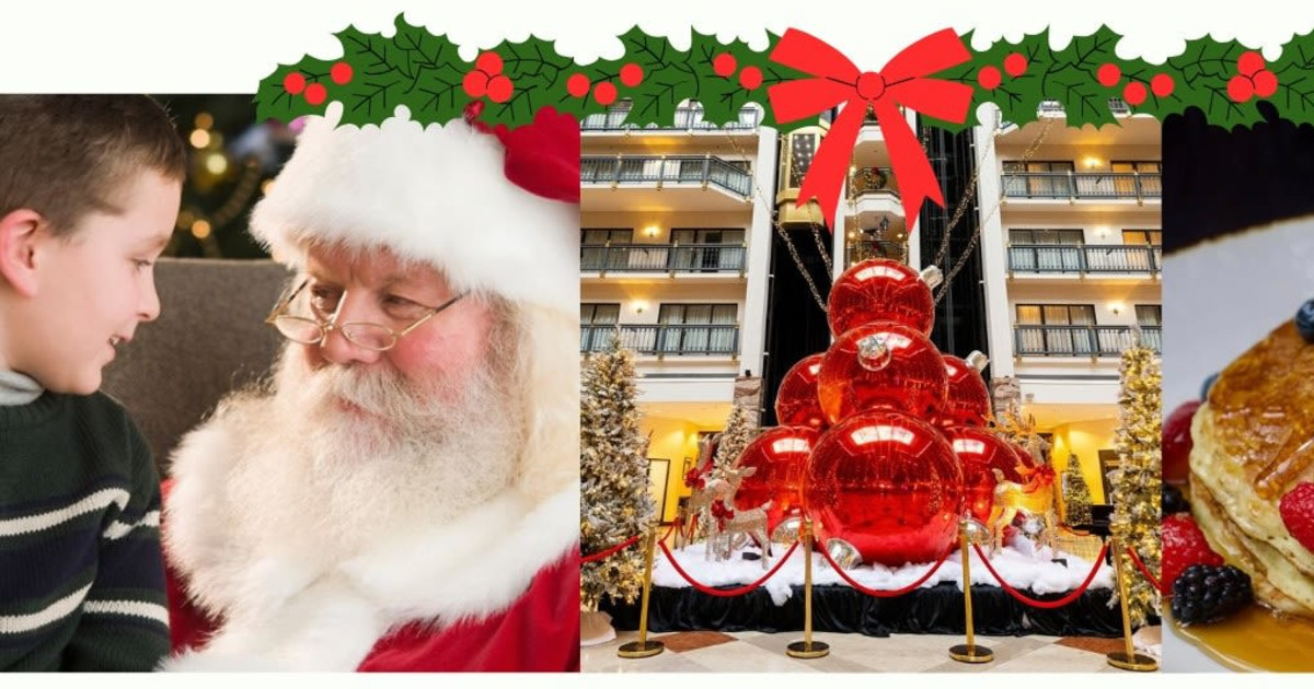 Photos with Santa in Austin at Renaissance Austin Hotel