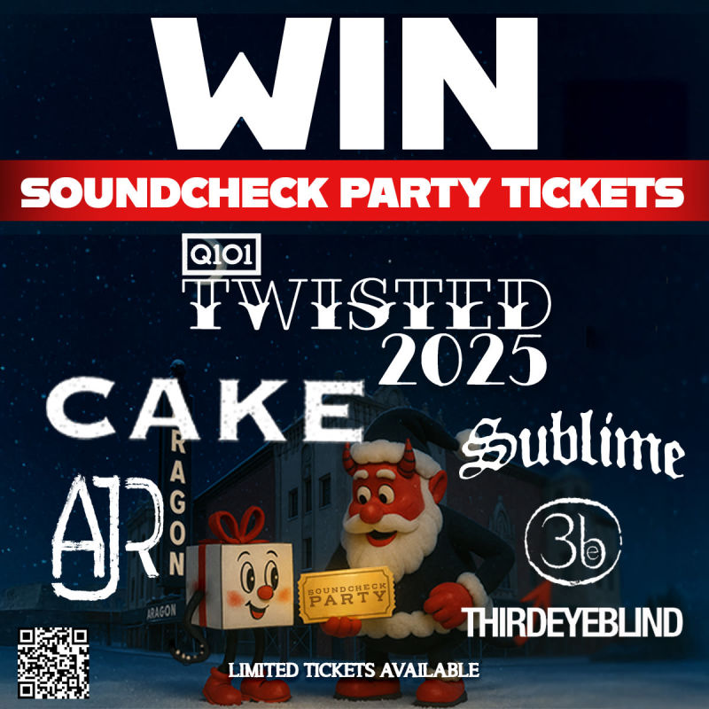 Q101 Twisted Xmas Ultimate Soundcheck Giveaway in Chicago at