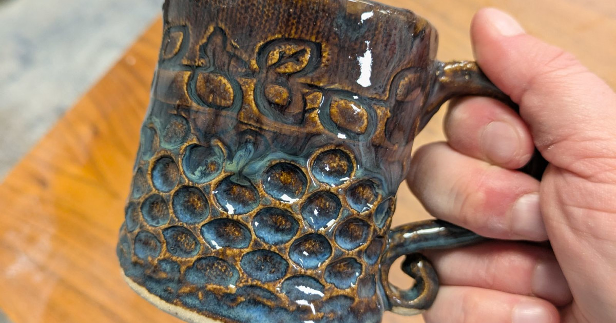 Mug Making in Austin at Rosa Pottery