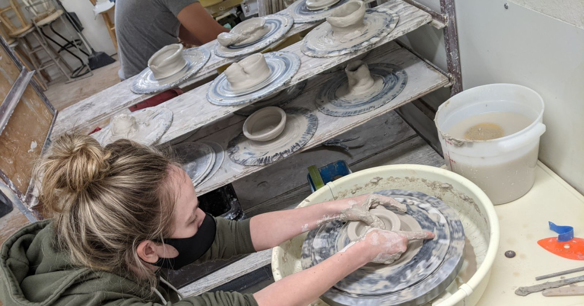 Intro to Throwing in Austin at Rosa Pottery