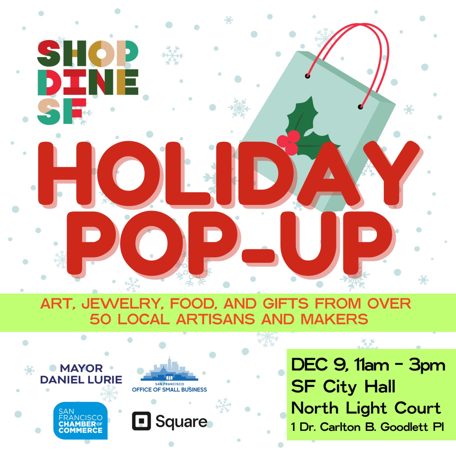 Small Business Holiday Pop-Up in San Francisco at San Francisco