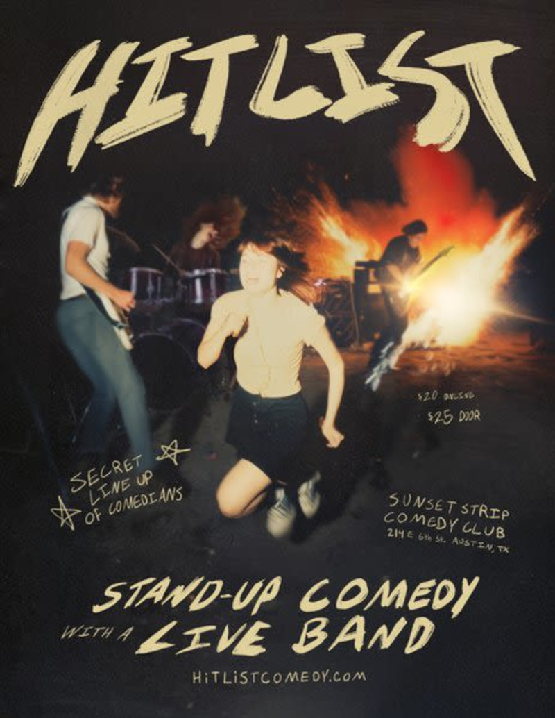 Hitlist: Standup Comedy with a Live Band in Austin at Sunset Strip