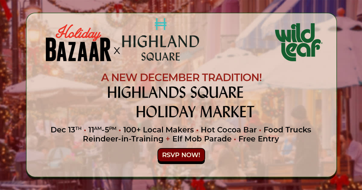 Highlands Square Holiday BAZAAR in Denver & Boulder at 32nd Ave