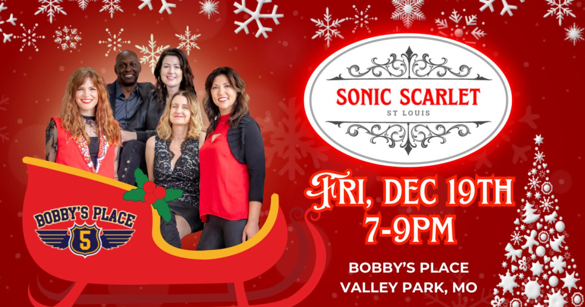 Live Music: Sonic Scarlet Holiday Fun at Bobby’s Place in St.