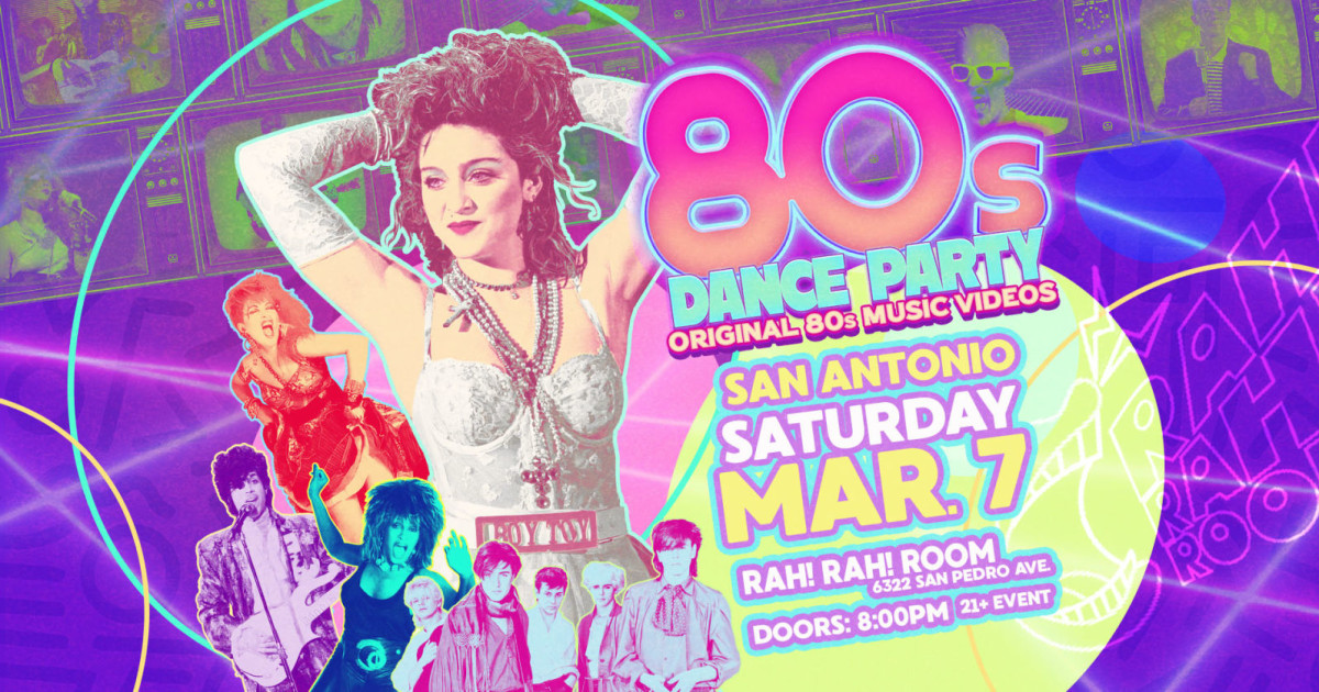 DJ Brian St. Clair’s 80s Dance Night — Live at Rah! Rah! Room in San
