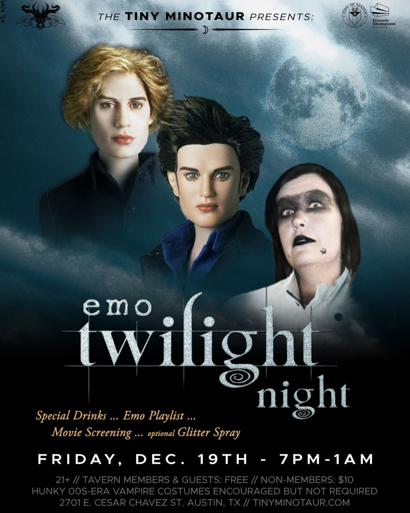 Emo Twilight Night in Austin at the Tiny Minotaur Tavern