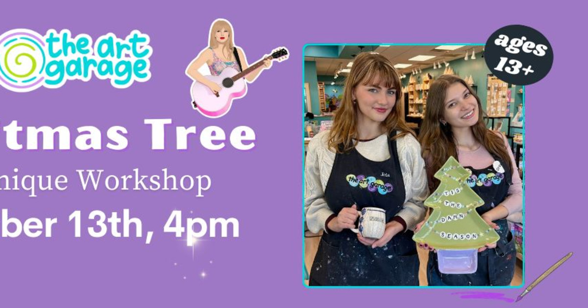 Swiftmas Tree Pottery Workshop at Oak Hill in Austin at The Art
