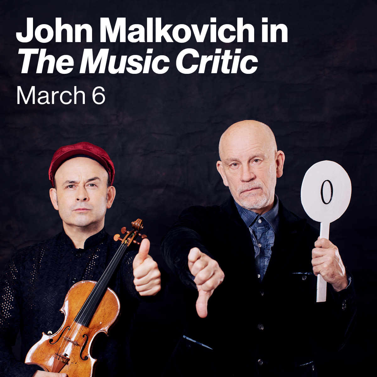 John Malkovich in Aleksey Igudesman's The Music Critic in San