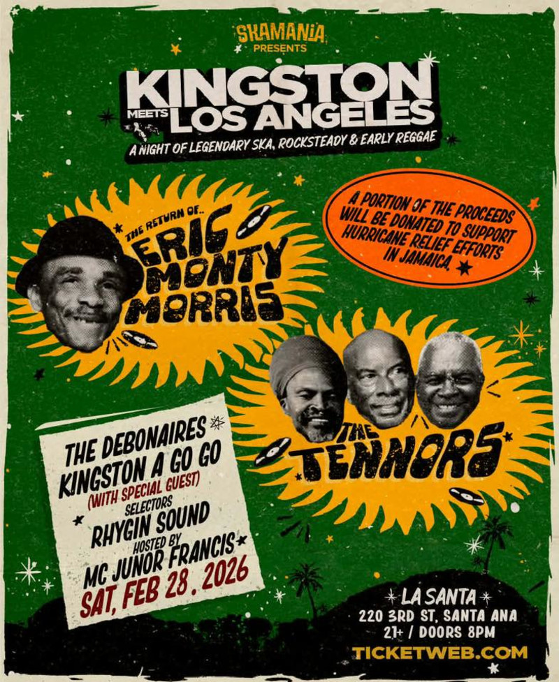 Eric MONTY Morris, The Tennors, The Debonaires, Kingston A Go Go,