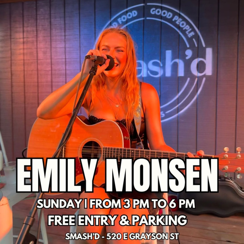 Emily Monsen in San Antonio at Smash'd