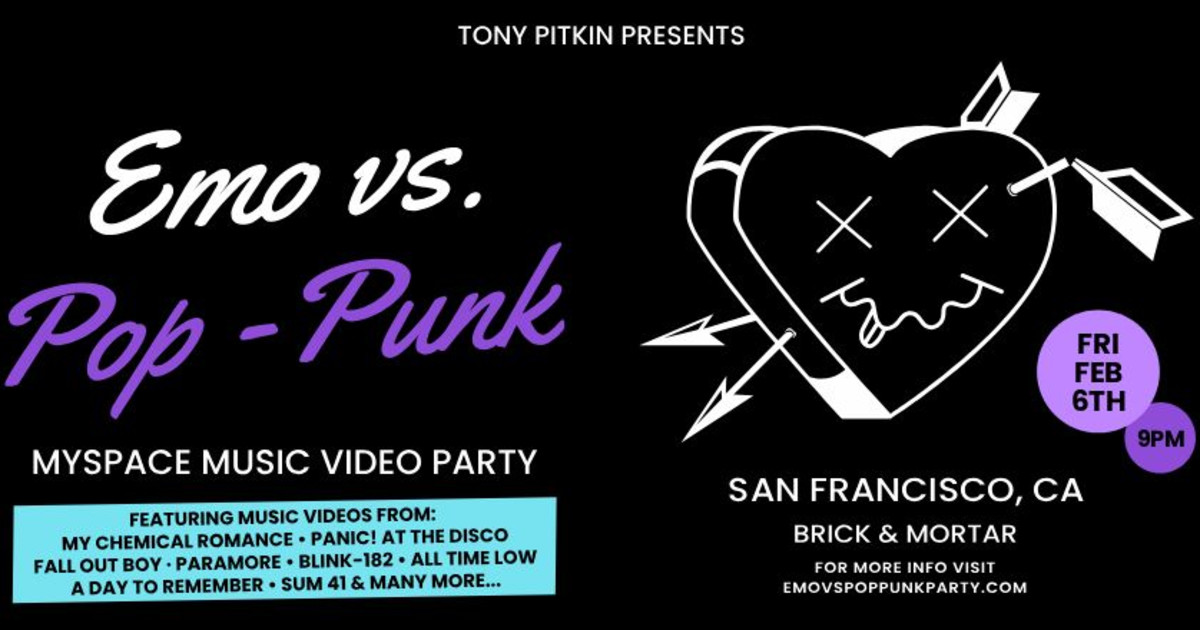 Emo vs. Pop-Punk: Myspace Music Video Party in San Francisco at