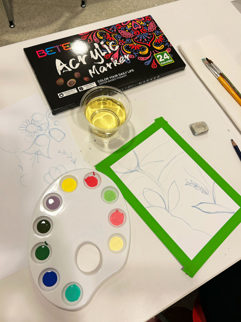 Sip and Sketch | Reflective Puddle Painting in San Francisco at