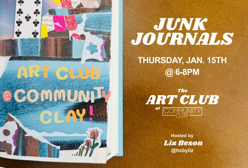 Art Club at Community Clay: Junk Journals in Denver at Community