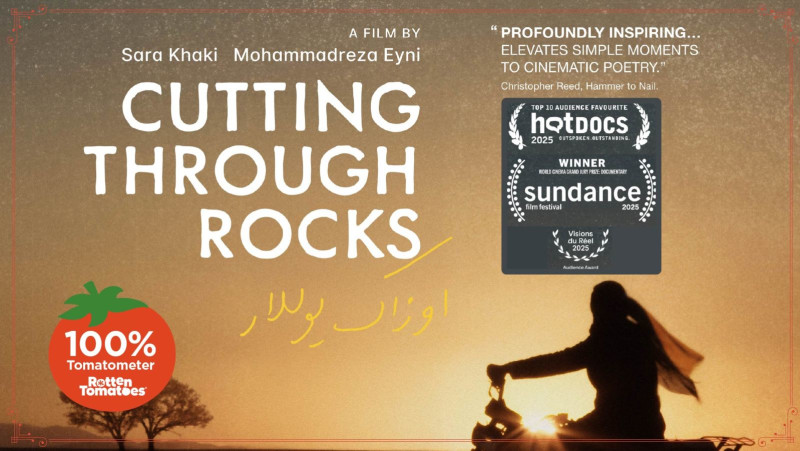 cutting through rocks