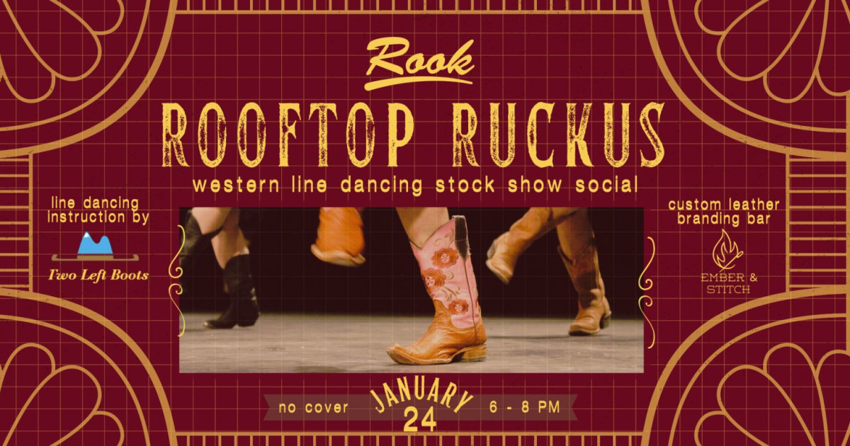 ROOK ROOFTOP RUCKUS: Western Line Dancing Stock Show Social in