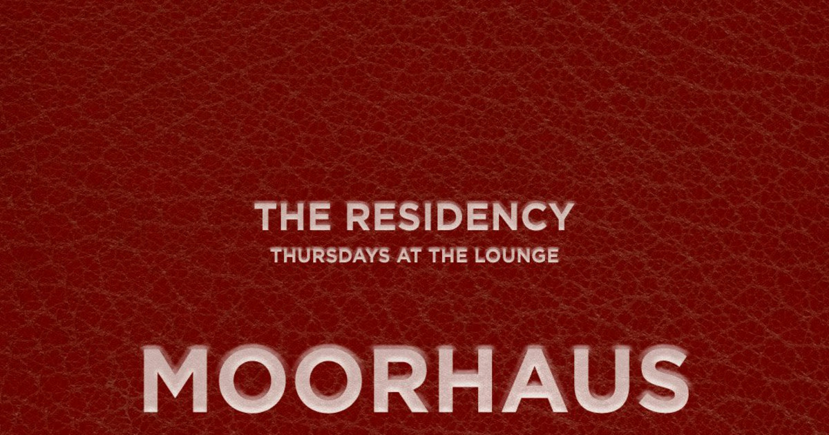 The Residency w/ Moorhaus B2B Michael Rags in Chicago at The