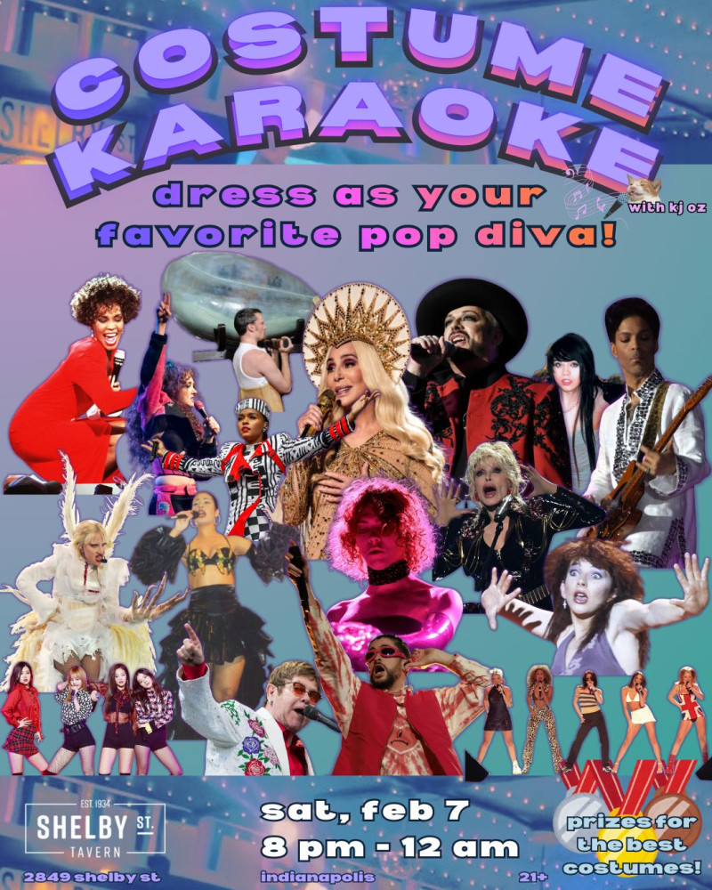 Costume Karaoke: Pop Divas edition at Shelby Street Tavern! in