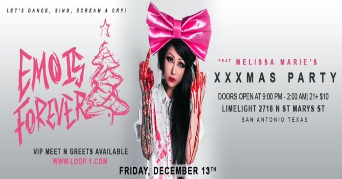 Emo is Forever! Melissa Marie's Xxxmas Party! in San Antonio at
