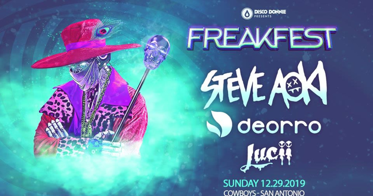Freakfest ft. Steve Aoki, Deorro & Lucii in San Antonio at Cowboys