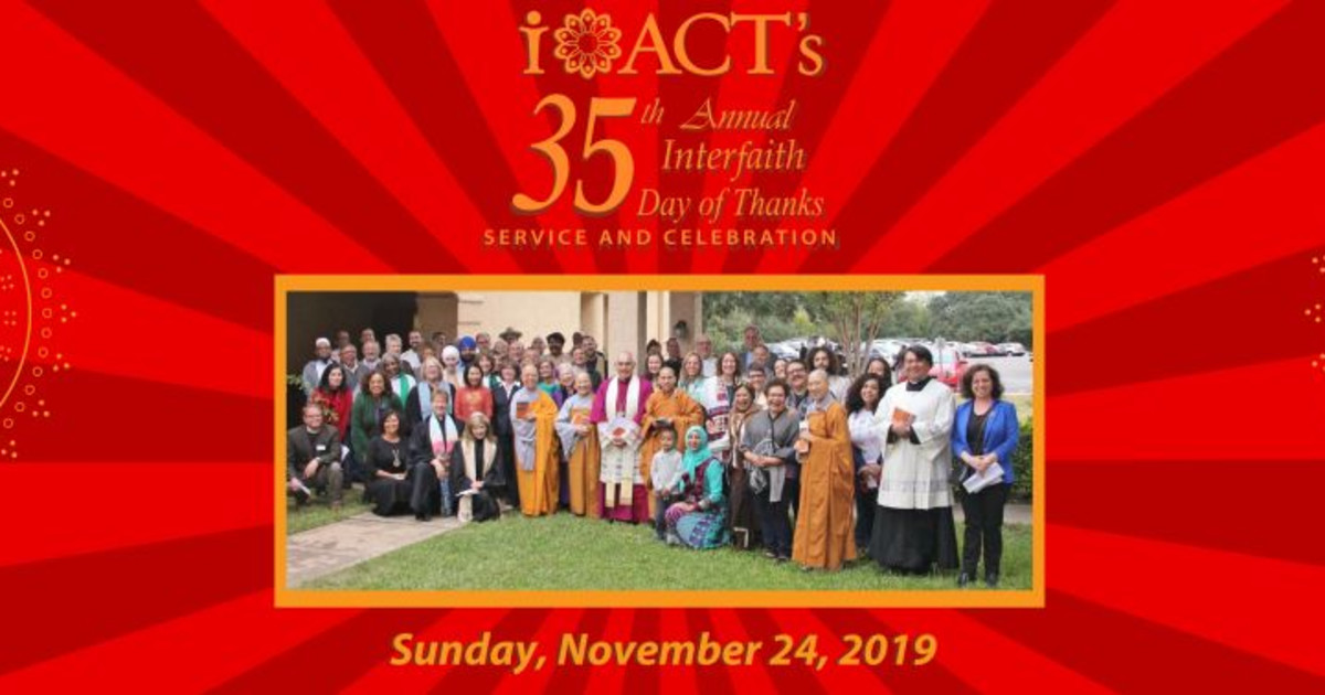 iACT's 35th Annual Interfaith Day of Thanks Service and