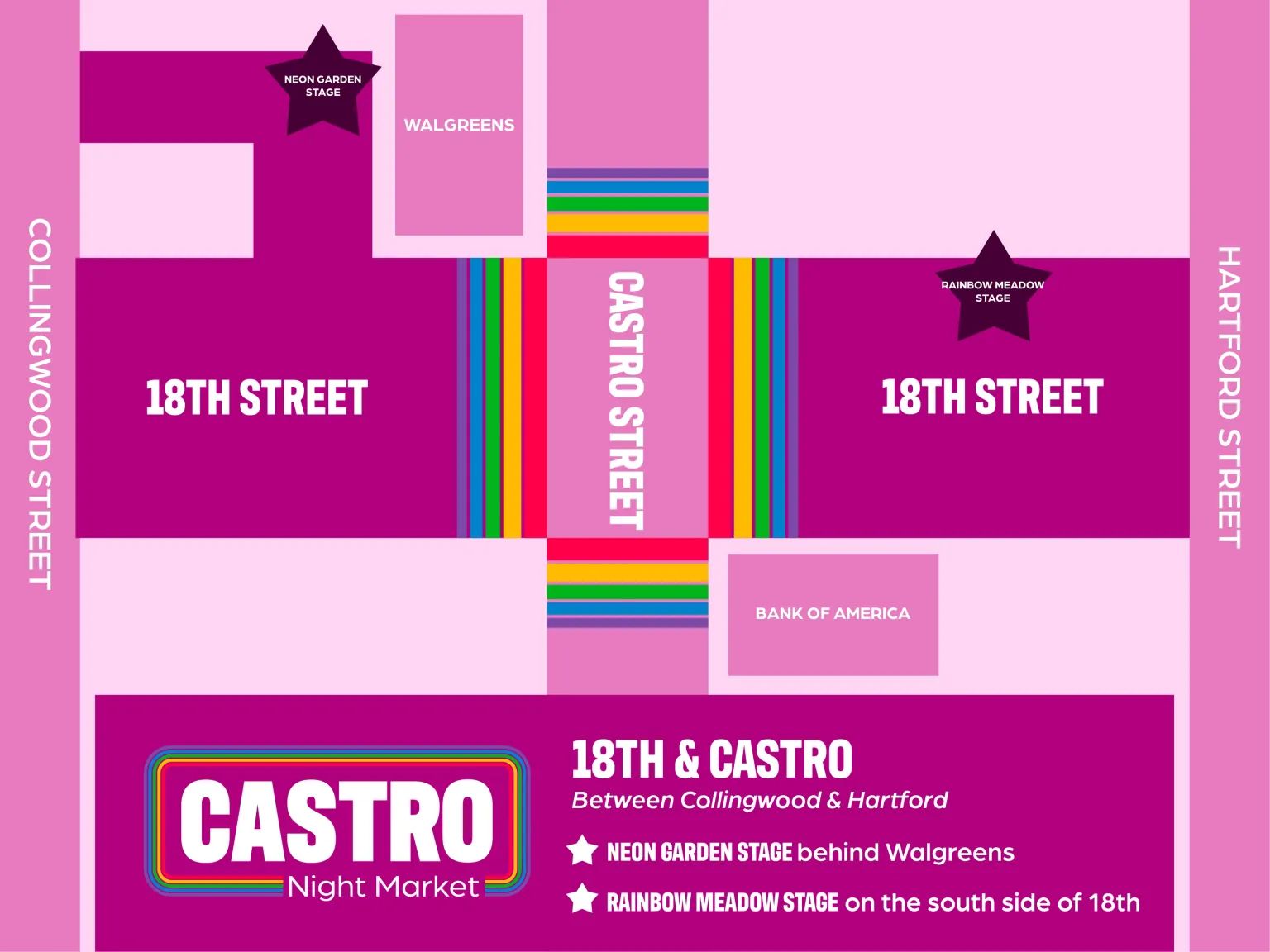 Castro Night Market in San Francisco at 18th & Castro St.