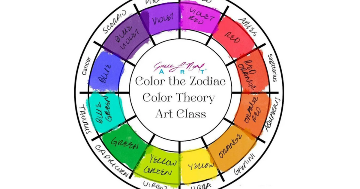Color the Zodiac Art Class | Grace Noel Art in Denver at Santa Fe