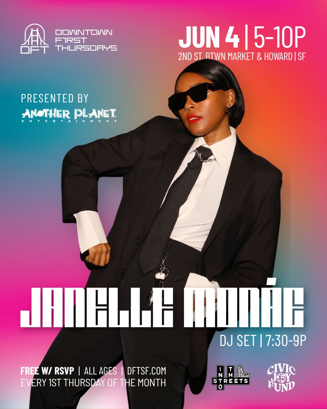 Downtown First Thursdays w/ Janelle Monáe (DJ Set) in San